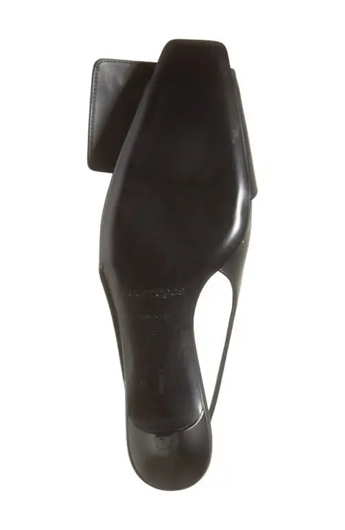 COURREGES Fold Kitten Heel Slingback Pump
