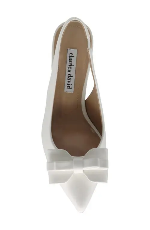 CHARLES DAVID Astrid Slingback Pumps