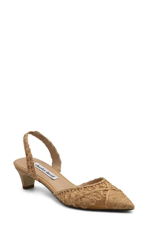 CHARLES DAVID Artiste Slingback Pumps