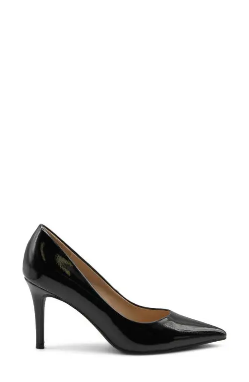 CHARLES DAVID Geno Pointed-toe Pumps - Black Patent