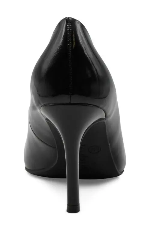 CHARLES DAVID Geno Pointed-toe Pumps - Black Patent