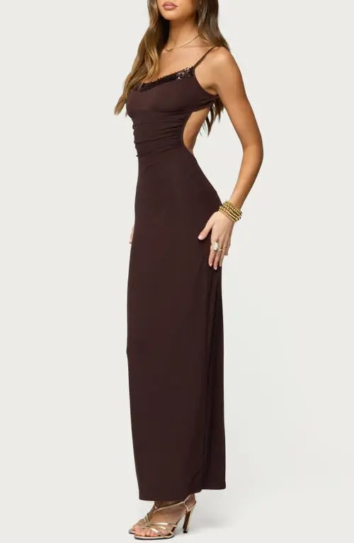 EDIKTED Shanna Mesh Maxi Dress