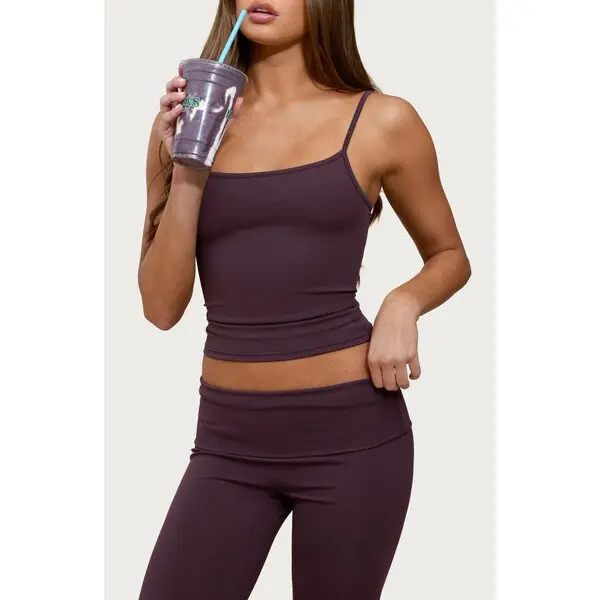 EDIKTED Crop Camisole - Plum