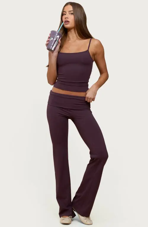 EDIKTED Crop Camisole - Plum