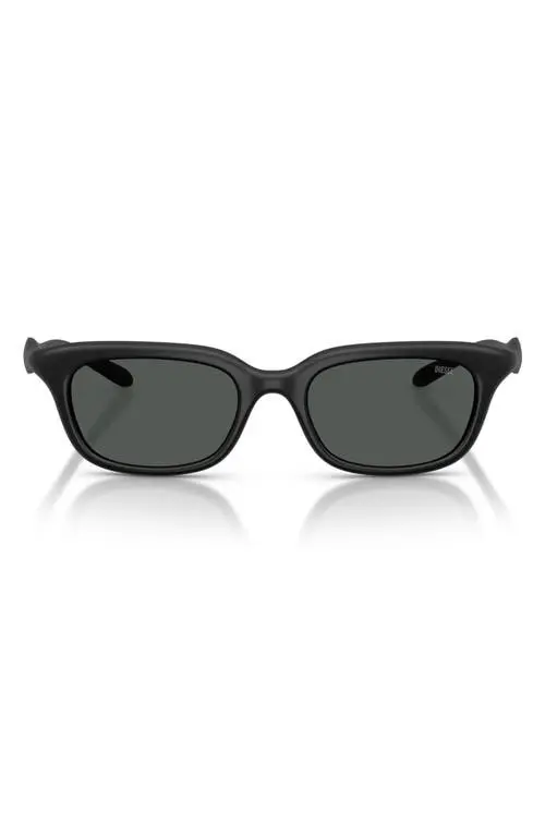DIESEL® 50mm Square Sunglasses - Matte Black/dark Grey