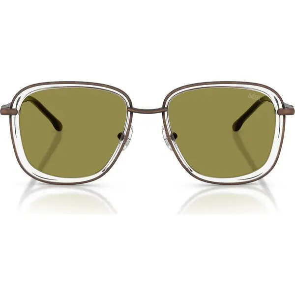 DIESEL® Square Sunglasses - Matte Antique Copper/green