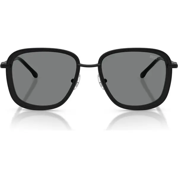 DIESEL® Square Sunglasses - Matte Black/dark Grey