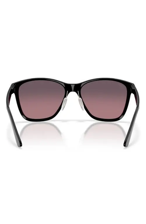 COSTA DEL MAR 57mm Polarized Butterfly Sunglasses - Black/rose Gradient 580g