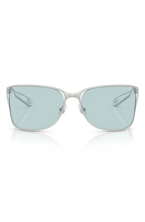 DIESEL® Pillow Sunglasses - Matte Silver/light Blue
