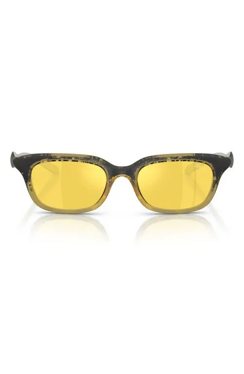 DIESEL® Mirrored Square Sunglasses - Yellow Barreling Metallic