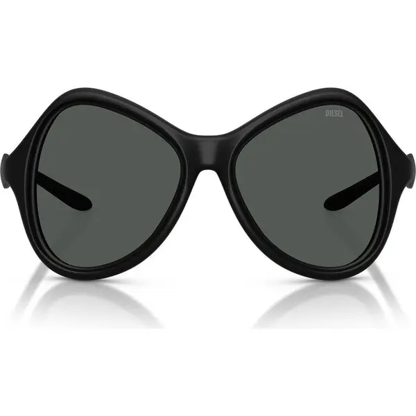 DIESEL® Diesel Cat Eye Sunglasses - Black Matte/dark Grey