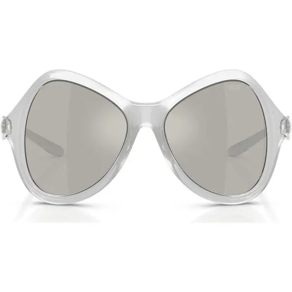 DIESEL® Diesel Cat Eye Sunglasses - Cristal Metallic/silver