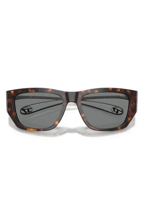 DIESEL® Square Sunglasses - Havana/dark Grey