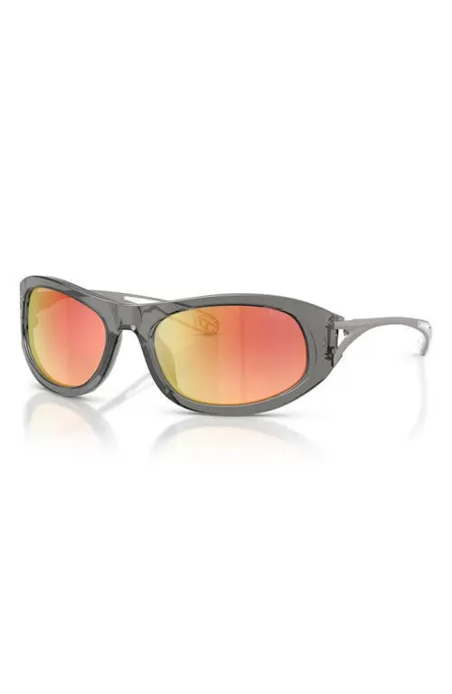 DIESEL® 57mm Gradient Cat Eye Sunglasses