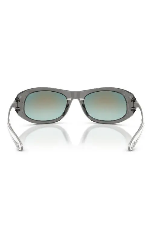 DIESEL® 57mm Gradient Cat Eye Sunglasses