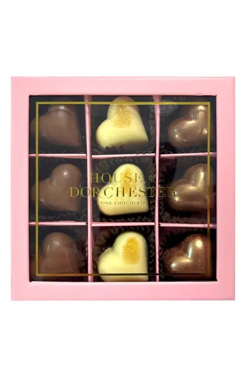 HOUSE OF DORCHESTER 9-piece Heart Truffle Box - Heart Truffles