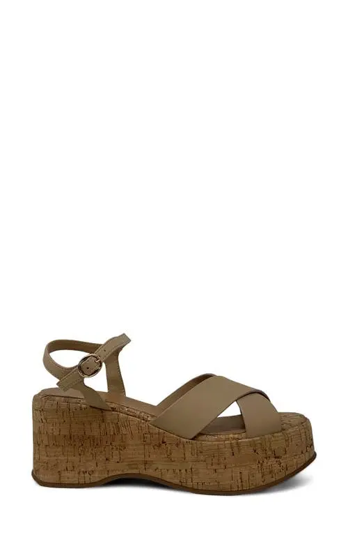 SHU SHOP Indiana Platform Sandal - Nude