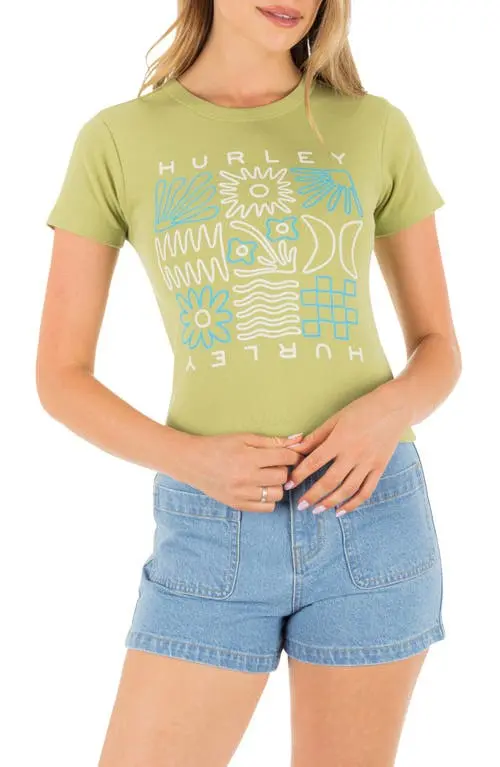 Hurley Array Cotton Graphic Baby Tee