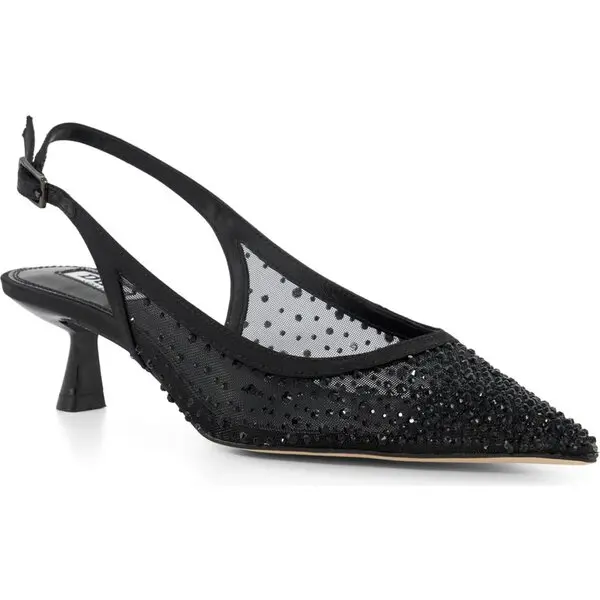 Dune London Ciana Slingback Kitten Heel Pumps - Black
