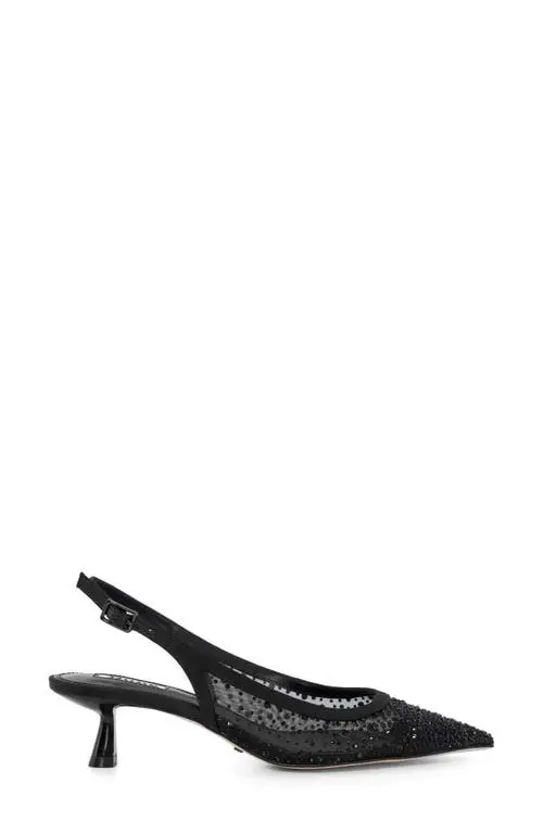 Dune London Ciana Slingback Kitten Heel Pumps - Black