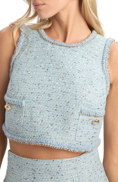 Bardot Elina Bouclé Crop Top