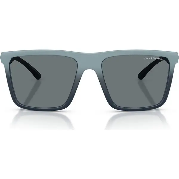 Armani Exchange 57mm Square Sunglasses - Matte Blue/dark Blue