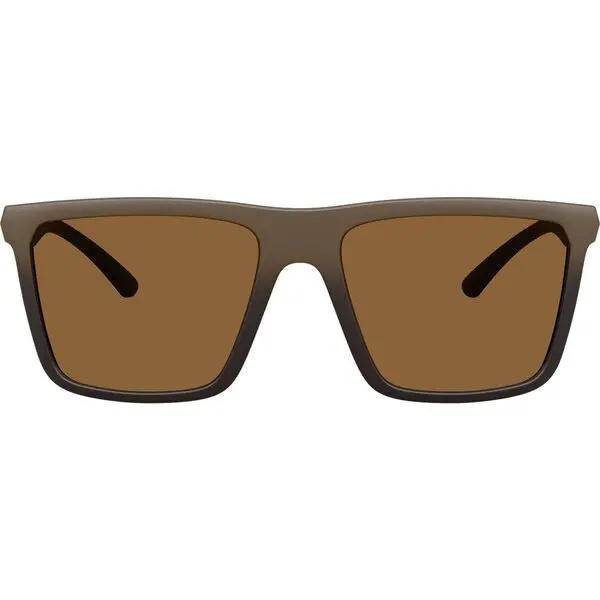 Armani Exchange 57mm Square Sunglasses - Matte Brown/brown