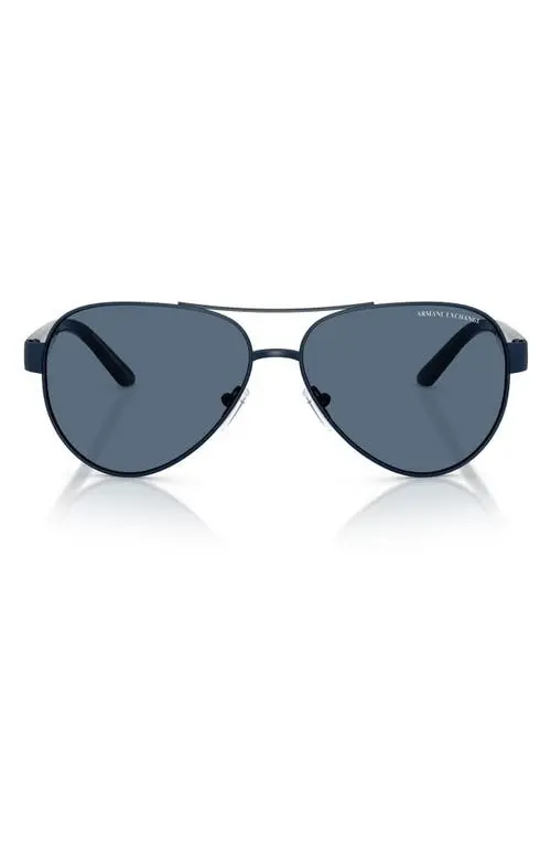 Armani Exchange 59mm Pilot Sunglasses