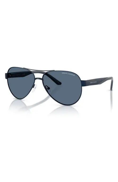 Armani Exchange 59mm Pilot Sunglasses