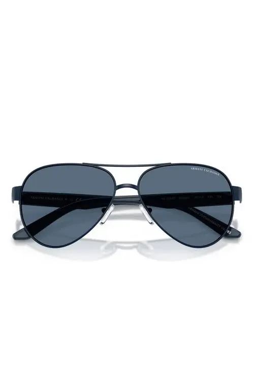 Armani Exchange 59mm Pilot Sunglasses
