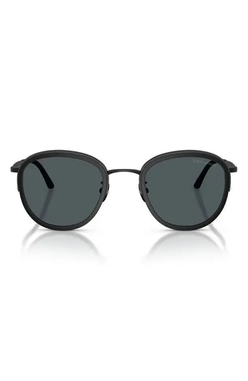 Armani Exchange 49mm Phantos Sunglasses - Matte Black/dark Grey