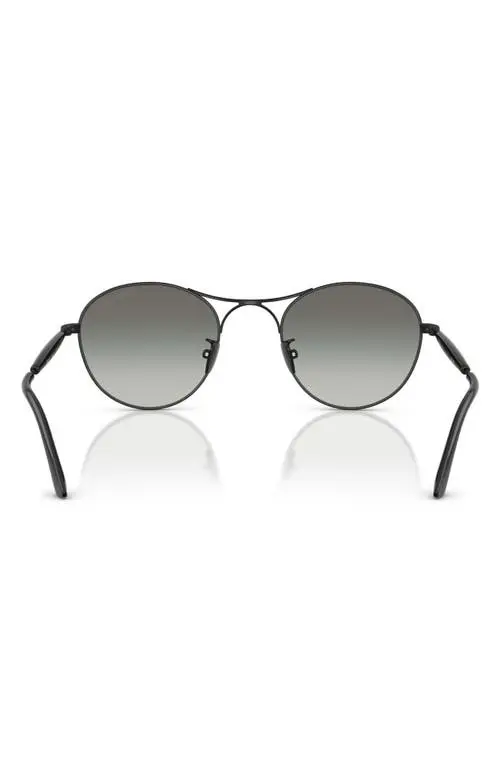 Armani Exchange 50mm Round Sunglasses