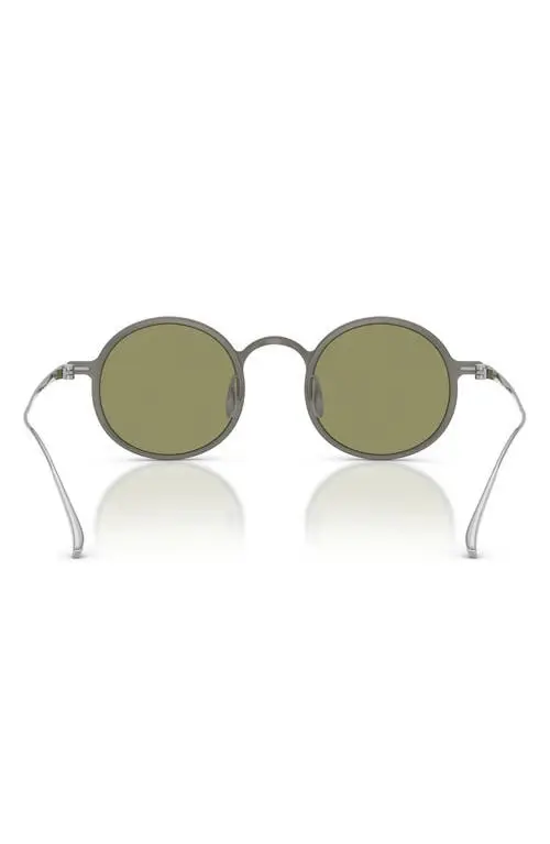 Armani Exchange 46mm Small Phantos Sunglasses - Matte Gunmetal/green