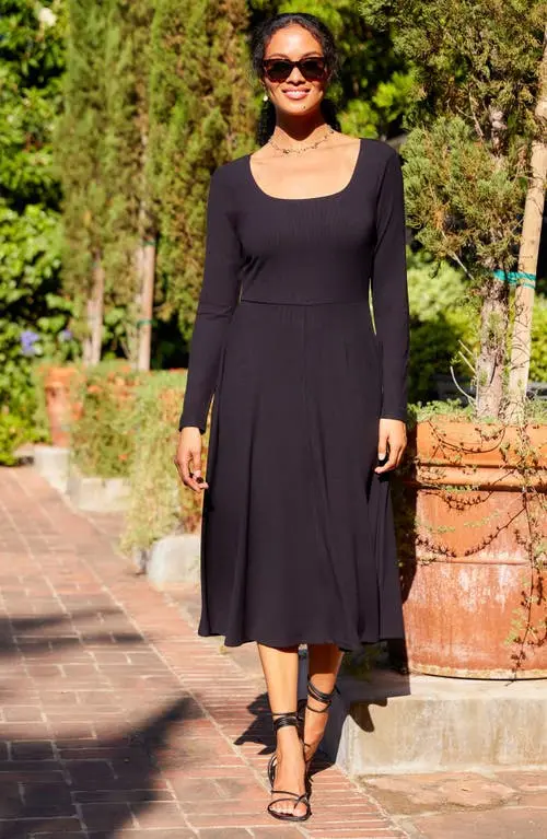 Karen Kane Long Sleeve A-line Dress