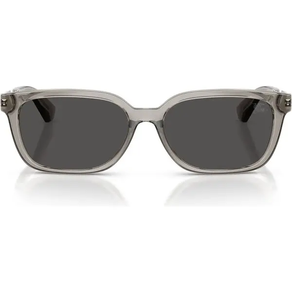 Burberry 54mm Rectangular Full Rim Sunglasses - Grey/dark Grey