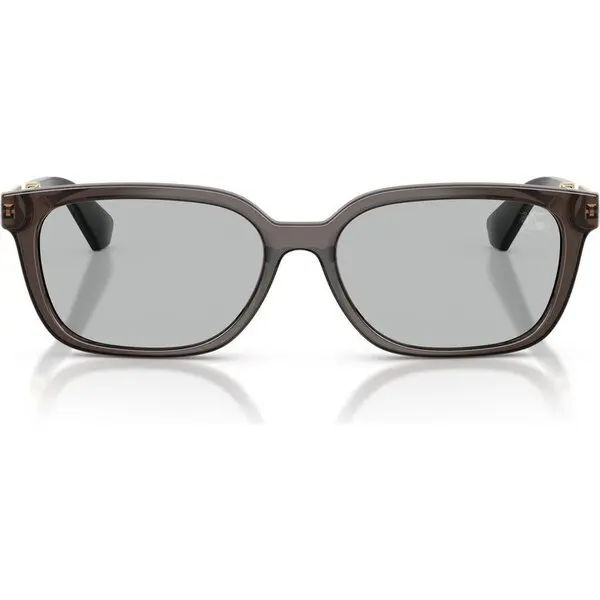 Burberry 54mm Rectangular Full Rim Sunglasses - Grey/light Grey