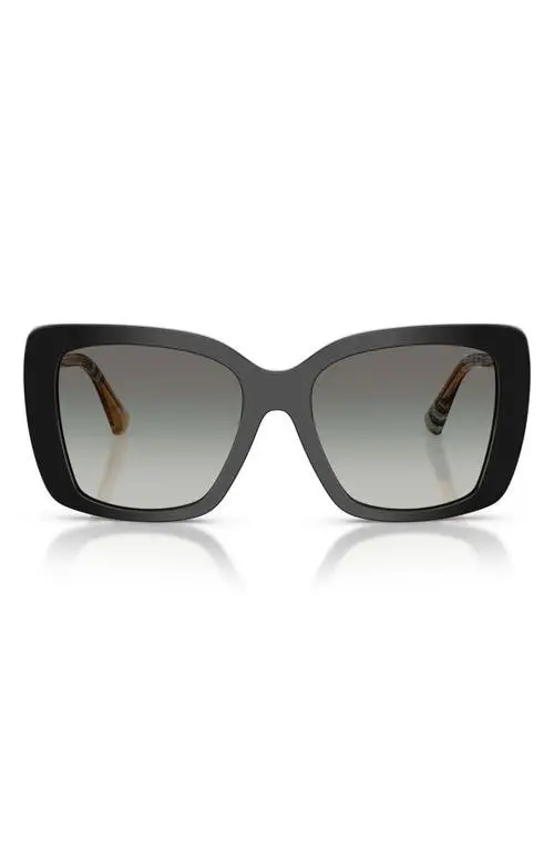 Burberry 54mm Square Sunglasses - Black/grey Gradient