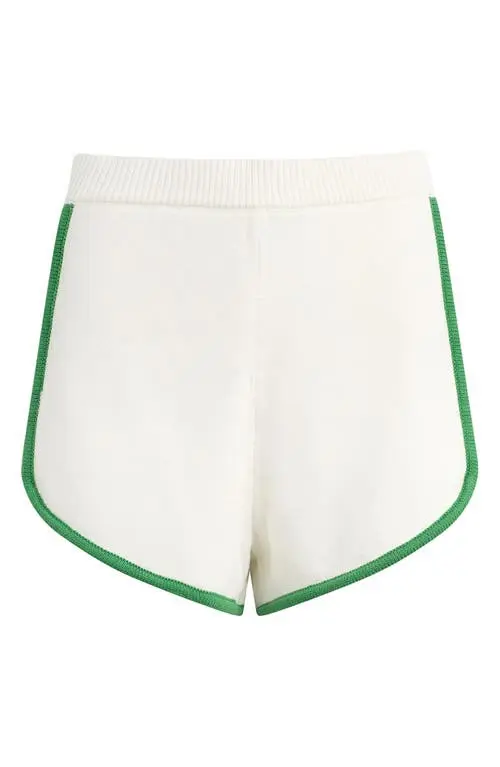 Joe's Jeans The Romie Sweater Shorts - Ecru/green