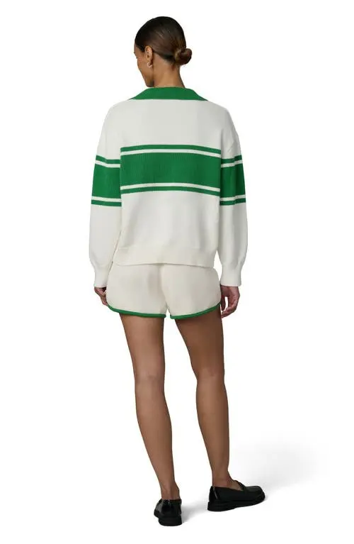 Joe's Jeans The Romie Sweater Shorts - Ecru/green