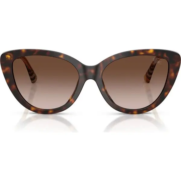Burberry Cat Eye Sunglasses - Dark Havana/brown Gradient