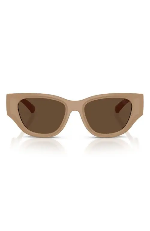 Burberry 52mm Cat Eye Sunglasses - Beige/dark Brown