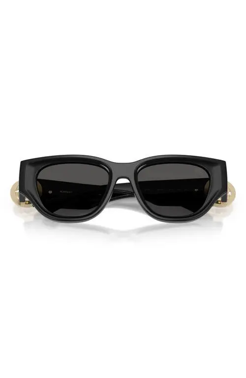 Burberry 52mm Cat Eye Sunglasses - Black/dark Grey