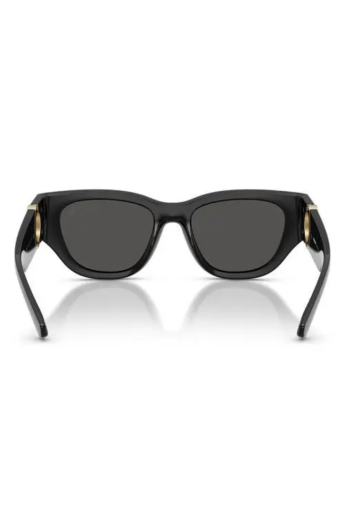 Burberry 52mm Cat Eye Sunglasses - Black/dark Grey