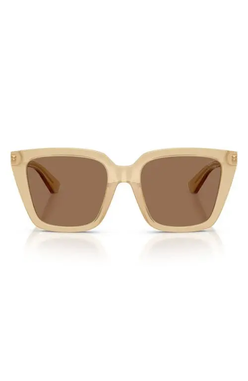 Burberry 52mm Square Sunglasses - Yellow/dark Brown