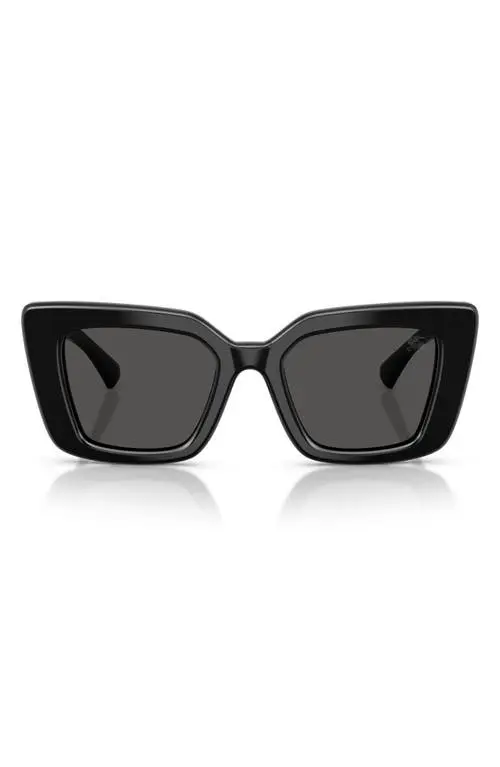 Burberry 51mm Cat Eye Sunglasses - Black/dark Grey