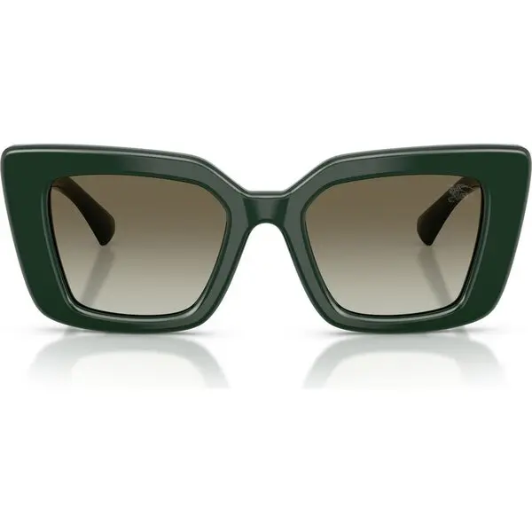 Burberry 51mm Cat-eye Sunglasses - Green/green Gradient