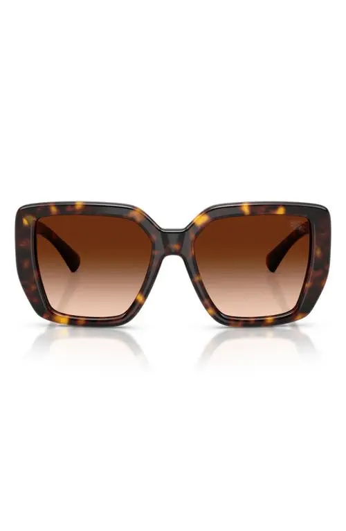 Burberry 54mm Square Sunglasses - Dark Havana/brown Gradient