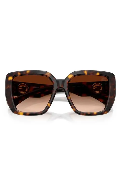 Burberry 54mm Square Sunglasses - Dark Havana/brown Gradient