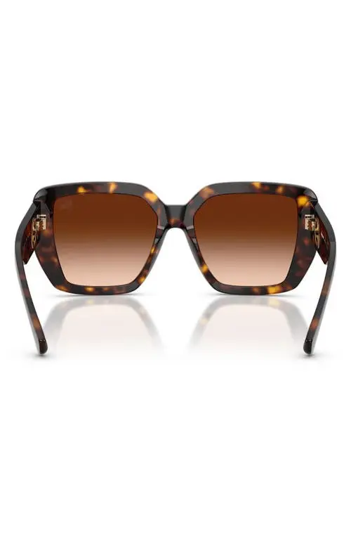 Burberry 54mm Square Sunglasses - Dark Havana/brown Gradient