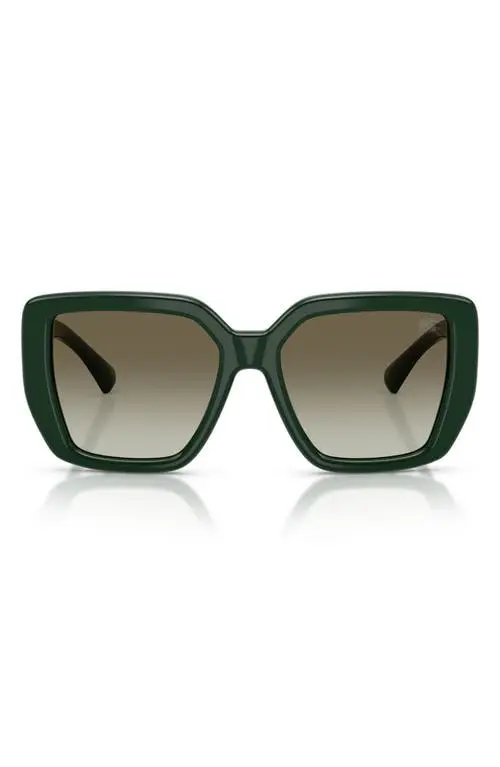 Burberry 54mm Square Sunglasses - Green/green Gradient